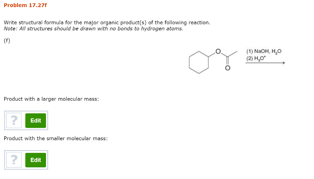 Solved 17.27f Write structural formula for the major | Chegg.com