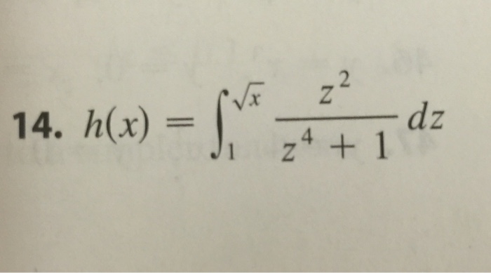 Solved Use Part 1 of the FToC to find the derivative of the | Chegg.com