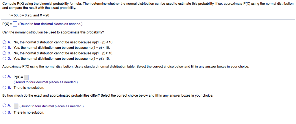 Solved Compute P(X) using the binomial probability formula. | Chegg.com