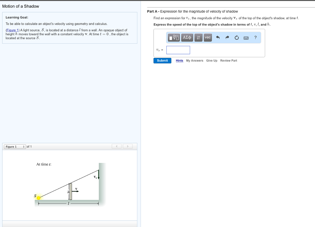 Solved To Be Able To Calculate An Objects Velocity Using