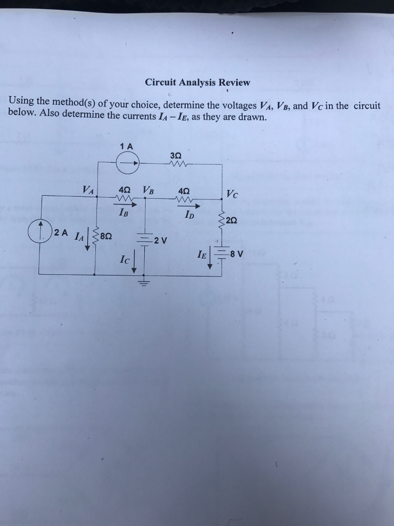 Solved Using the method(s) of your choice, determine the | Chegg.com
