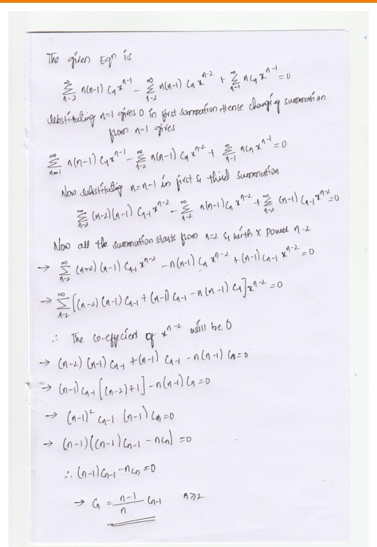 Solved (3 points) Q1. (a) Find the cofficient cn if n=2 | Chegg.com