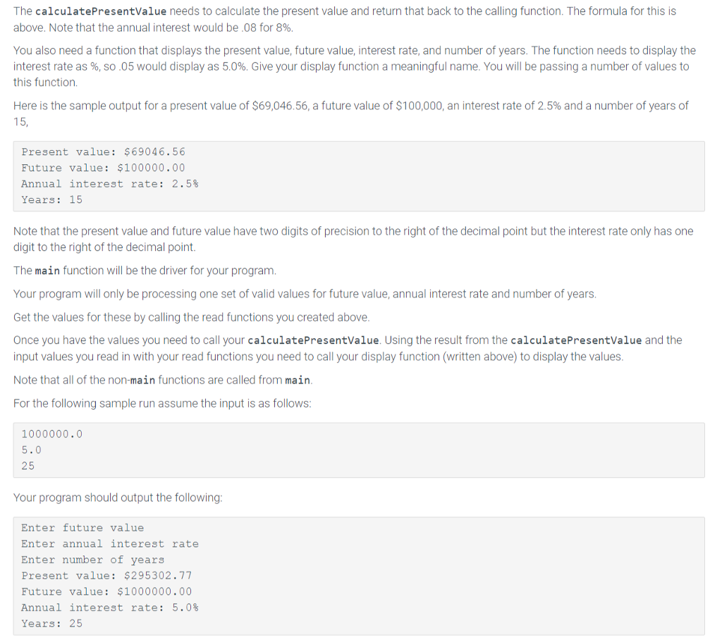 Solved In part 2 you will be creating multiple functions to | Chegg.com