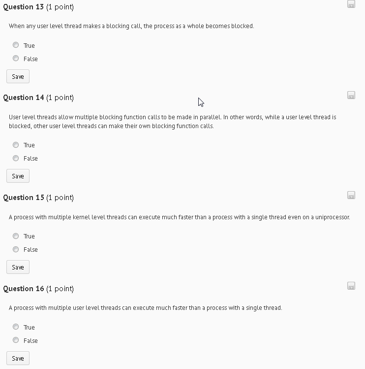 Solved A process may consist of multiple threads of | Chegg.com