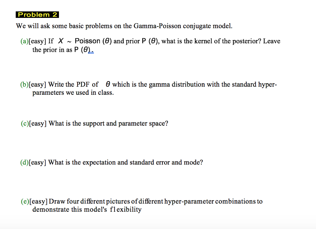 Problem 2 We will ask some basic problems on the | Chegg.com