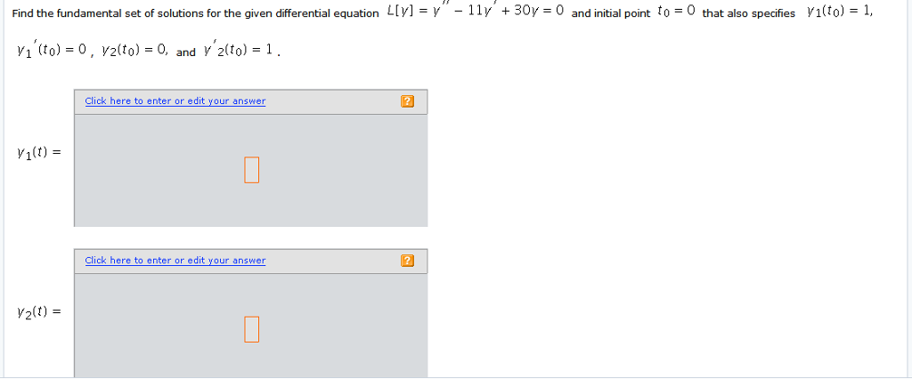 Solved Find the fundamental set of solutions for the given | Chegg.com