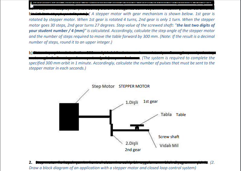 Solved A stepper motor with gear mechanism is shown below. | Chegg.com