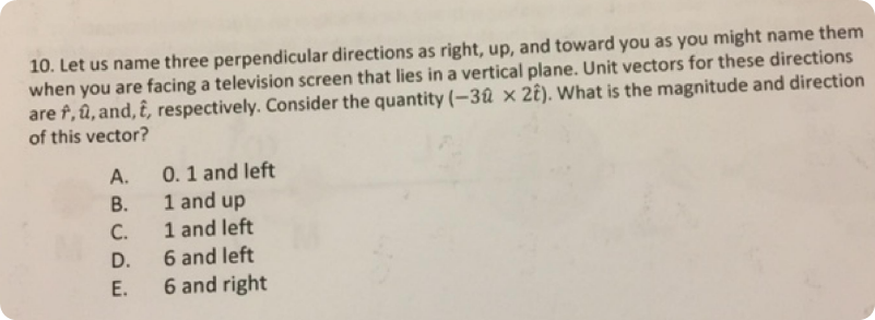 Solved Let us name three perpendicular directions as right, | Chegg.com