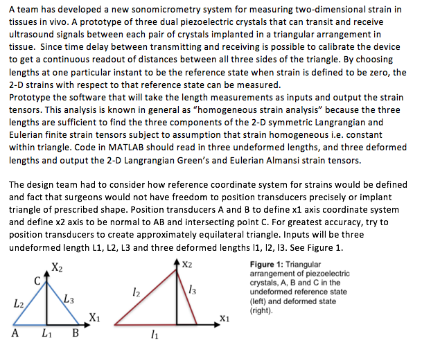A team has developed a new sonomicrometry system for | Chegg.com