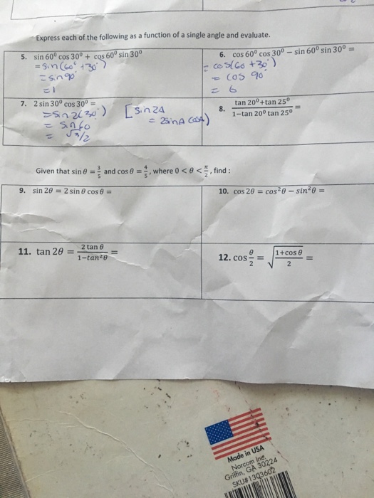 Solved Express each of the following as a function of a | Chegg.com