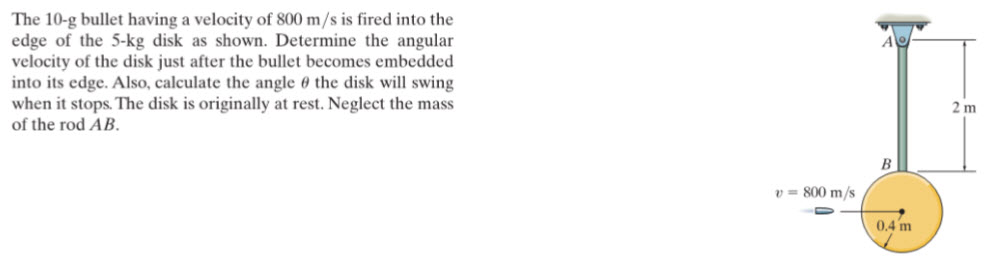 Solved The 10-g bullet having a velocity of 800 m/s is fired | Chegg.com