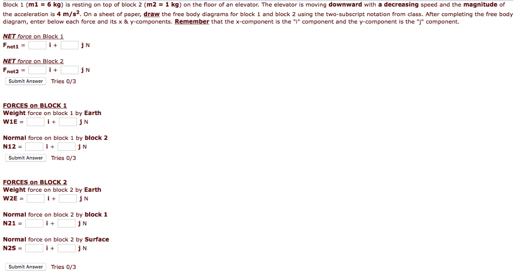 Solved Block 1 (m1 = 6 kg) is resting on top of block 2 (m2 | Chegg.com