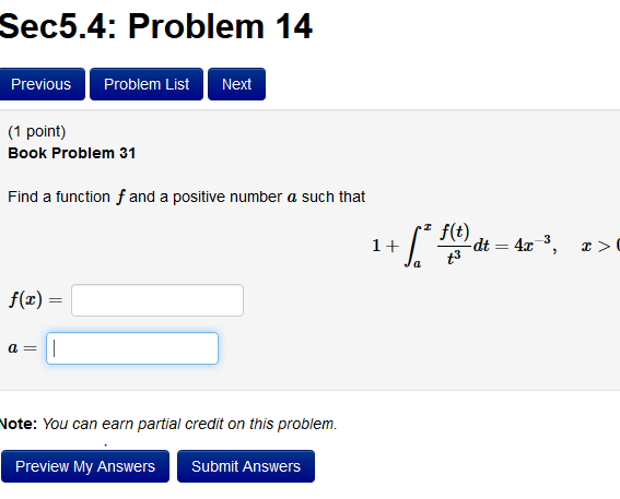 Solved Sec5.4: Problem 14 PreviouS Problem List Next (1 | Chegg.com
