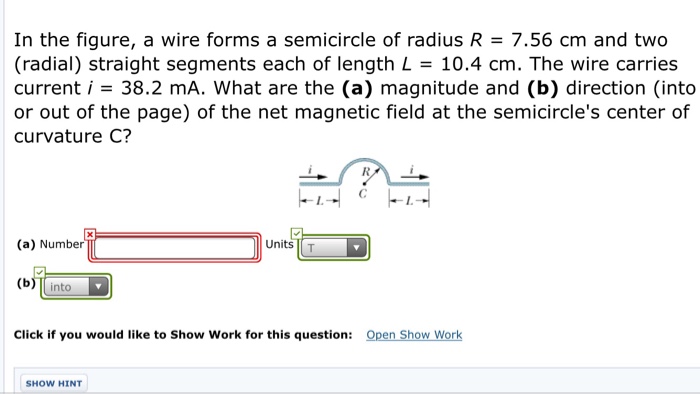 Solved In the figure, a wire forms a semicircle of radius R | Chegg.com