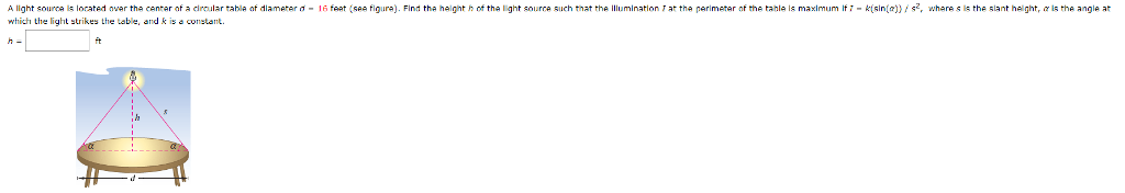 Solved A light source is located over the center of a | Chegg.com