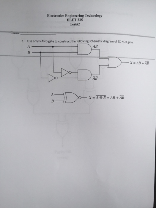 Solved Electronies Engineering Technology ELET 235 Test#2 1. | Chegg.com