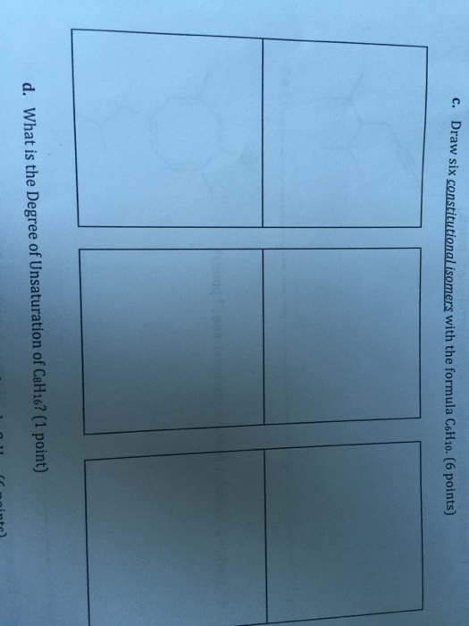 Solved Draw six constitutional isomers with the formula C_6 | Chegg.com Solved Draw six constitutional isomers with the formula C_6 | Chegg.com