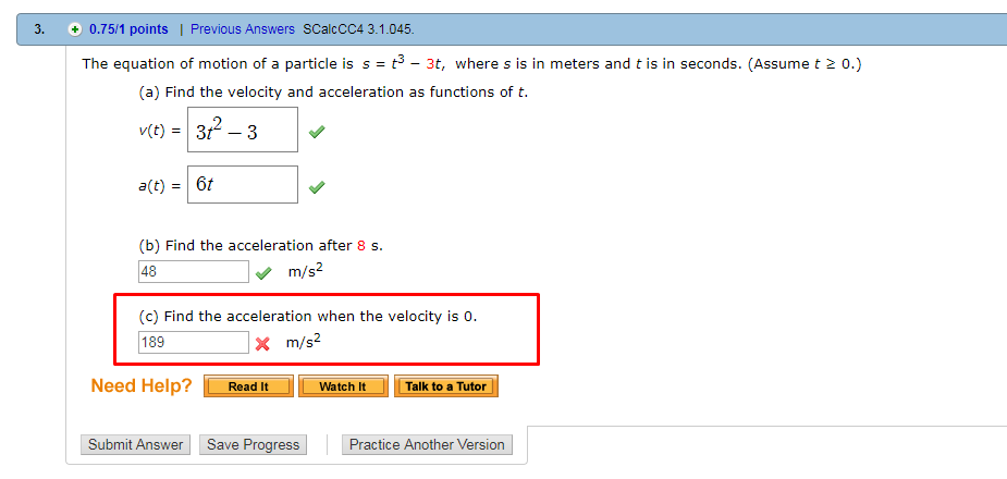 Solved 3. 0.75/1 points | Previous Answers SCalcCC4 3.1.045 | Chegg.com Solved 3. 0.75/1 points | Previous Answers SCalcCC4 3.1.045 | Chegg.com