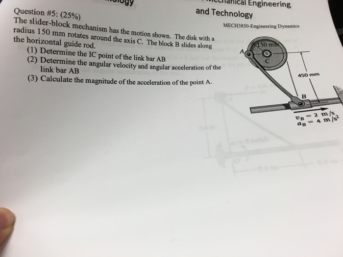 Solved ology Engineering, Question #5: (25%) the | Chegg.com