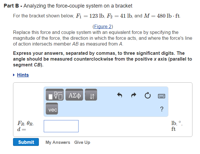 Solved Further Simplification of a Force and Couple System | Chegg.com