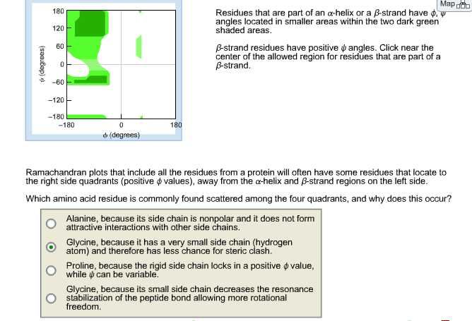 Solved Ramachandran plot below was generated from | Chegg.com