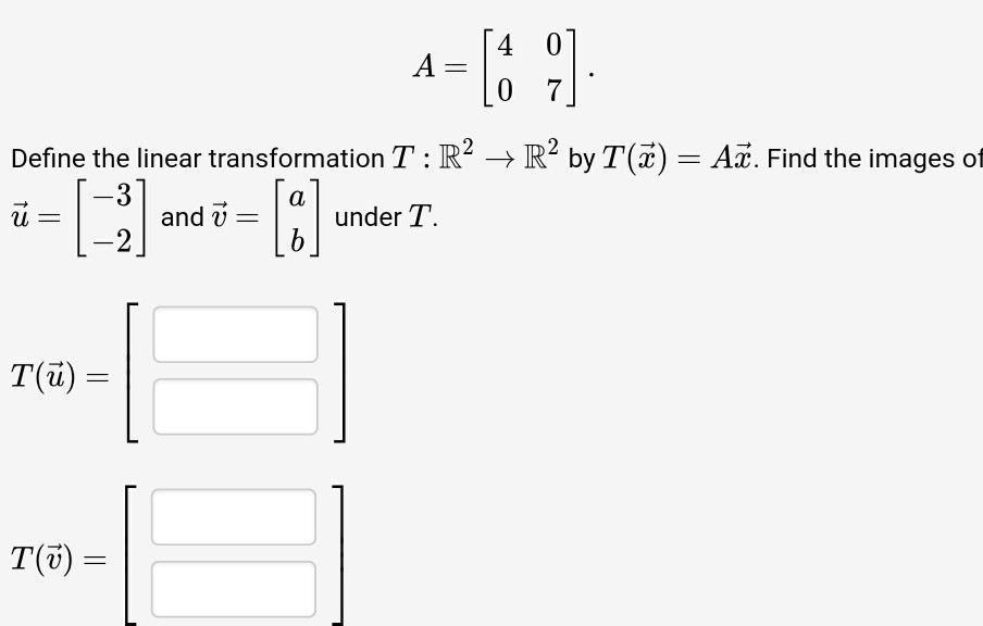 Solved Define The Linear Transformation T R2 → R2 Byt2 5746