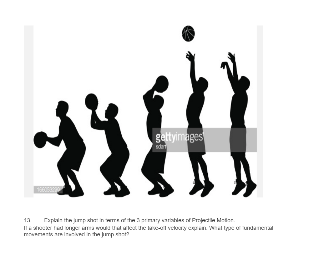Solved Explain the jump shot in terms of the 3 primary | Chegg.com