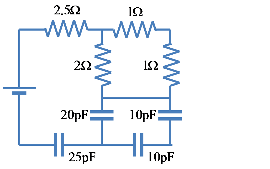 Solved Find The Time Constant For The Circuit Shown Below