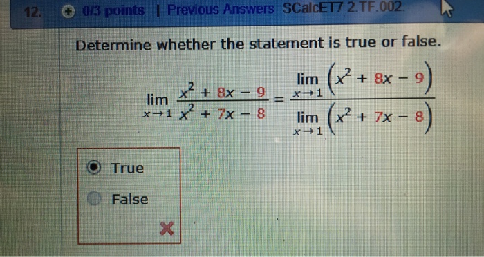 Solved Determine whether the statement is true or false and | Chegg.com