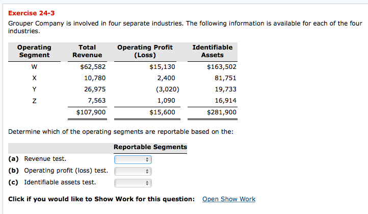 Solved Exercise 24-3 Grouper Company is involved in four | Chegg.com