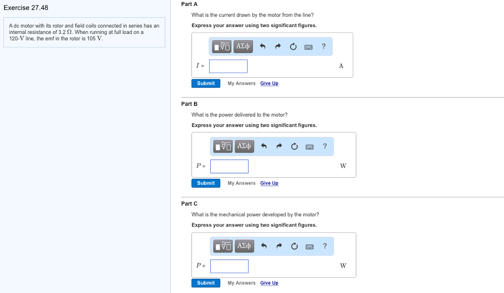Solved Part A Exercise 27.48 What is the current drawn by | Chegg.com
