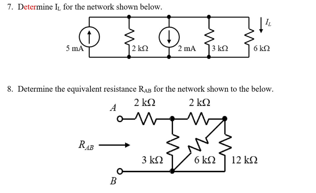 Solved Determine I_L for the network shown below. Determine | Chegg.com