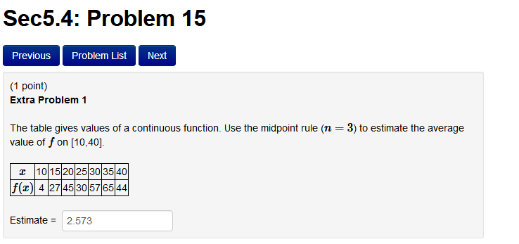 Solved Sec5.4: Problem 15 Previous Problem List Next (1 | Chegg.com