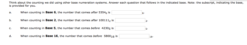 Solved Think about the counting we did using other base | Chegg.com