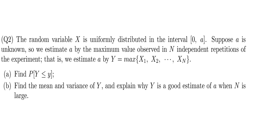 Solved (02) The random variable X is uniformly distributed | Chegg.com