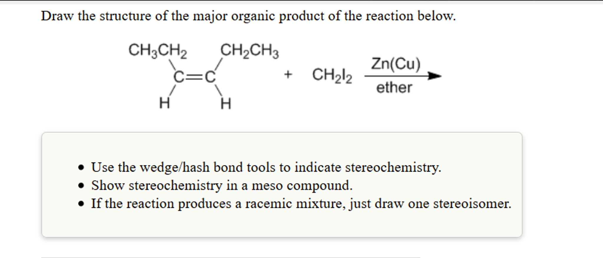 Solved Draw the structure of the major organic product of | Chegg.com