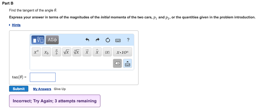 Solved In this problem we will consider the collision of two | Chegg.com