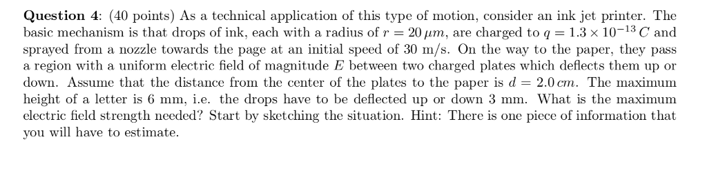 Solved Question 4: (40 points) As a technical application of | Chegg.com