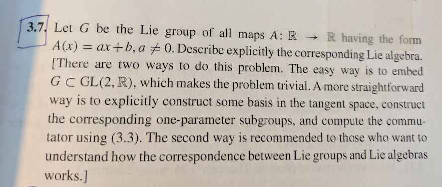 Lie Groups and Lie Algebra by Kirillov? question | Chegg.com