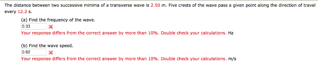 Solved The distance between two successive minima of a | Chegg.com