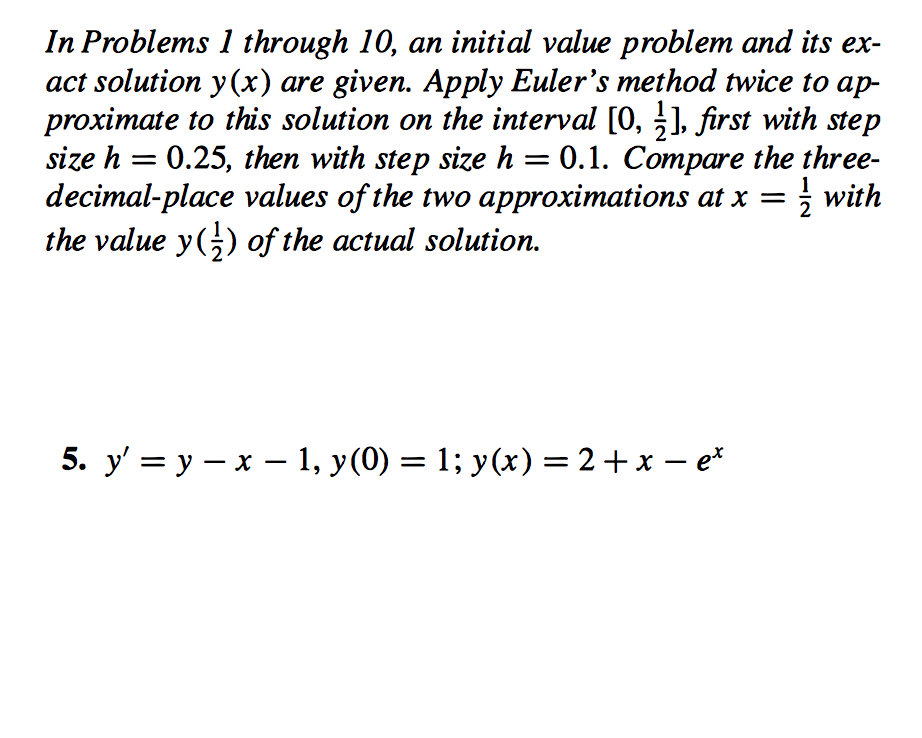 Solved In Problems 1 through 10, an initial value problem | Chegg.com