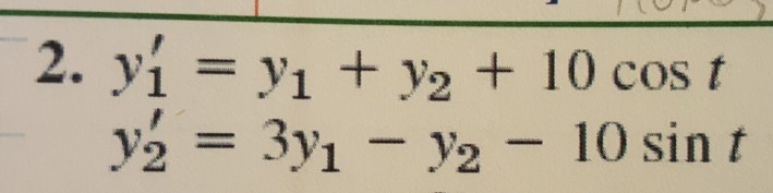 Solved Solve the particular solution for the following | Chegg.com