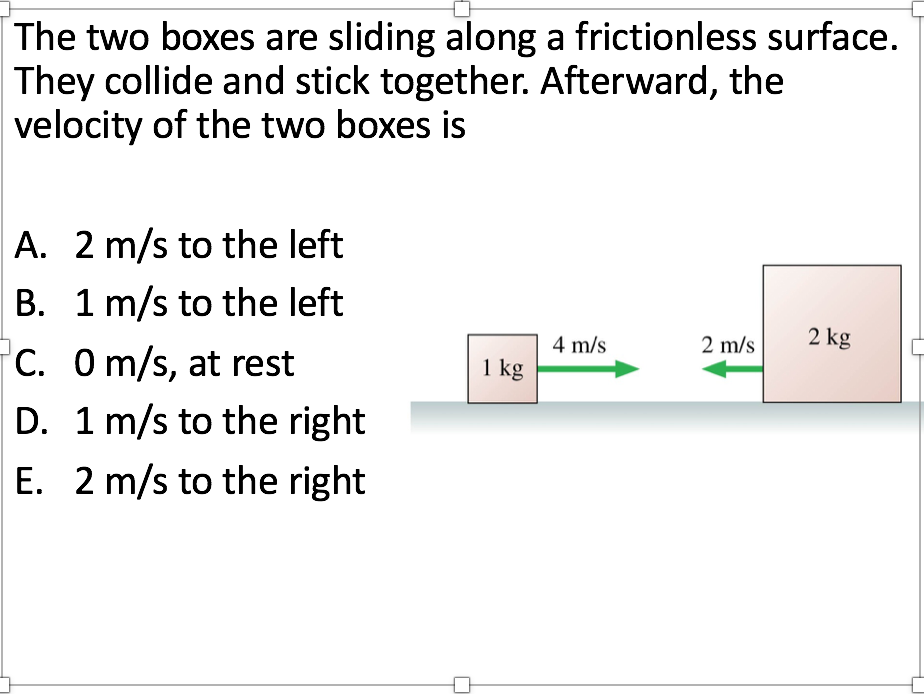 Solved The two boxes are sliding along a frictionless | Chegg.com Solved The two boxes are sliding along a frictionless | Chegg.com