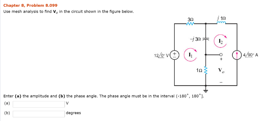 Solved Use mesh analysis to find V_o in the circuit shown in | Chegg.com