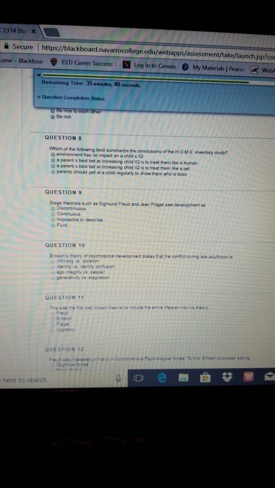 Solved :2314 Stu × 슬 Secure https://blackboard | Chegg.com