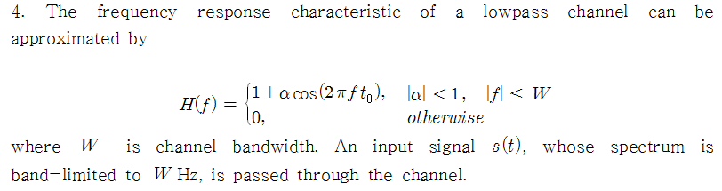 Solved 4. The frequency response characteristic of a lowpass | Chegg.com