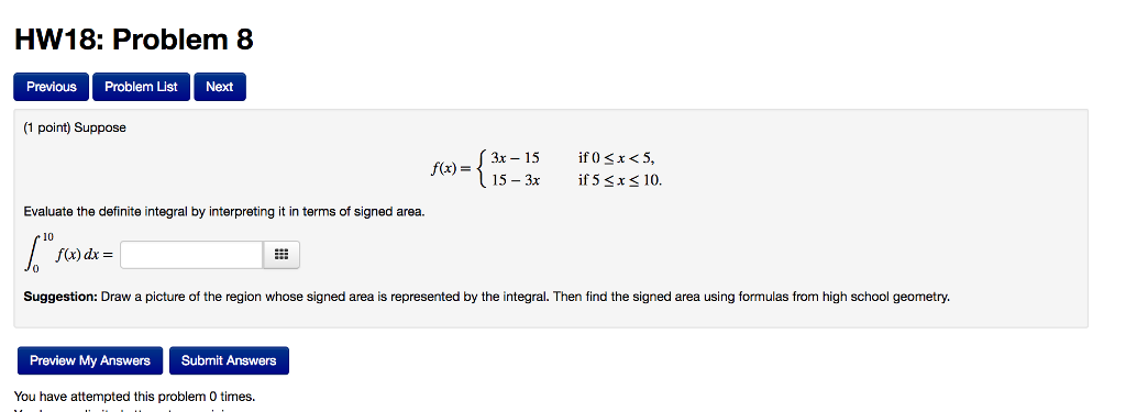 Solved 1 point) Consider the graph of the function g(x): 4 y | Chegg.com
