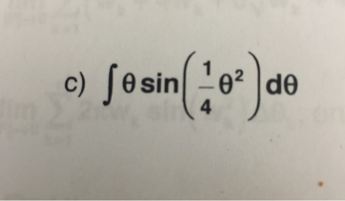 Solved Use U substitution to solve the equation integral | Chegg.com