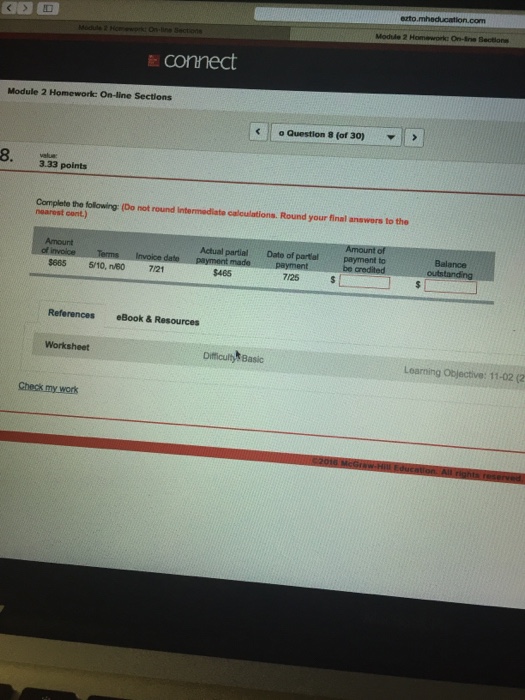 Solved Complete the following (Do not round intermediate | Chegg.com