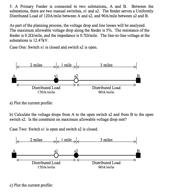 A Primary Feeder is connected to two substations, A | Chegg.com
